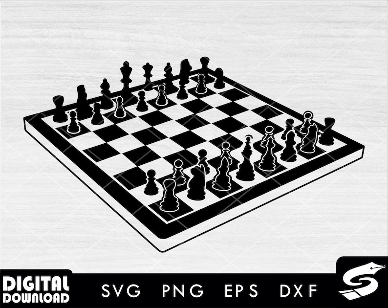 Chess Svg, Chess Png, Chess Pieces Svg, Sports Svg Instant Download ...