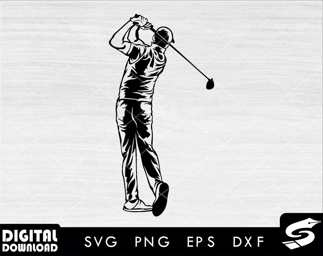 Golfer Svg, Golf Svg, Sports Svg - Instant Download-digtal Files for ...
