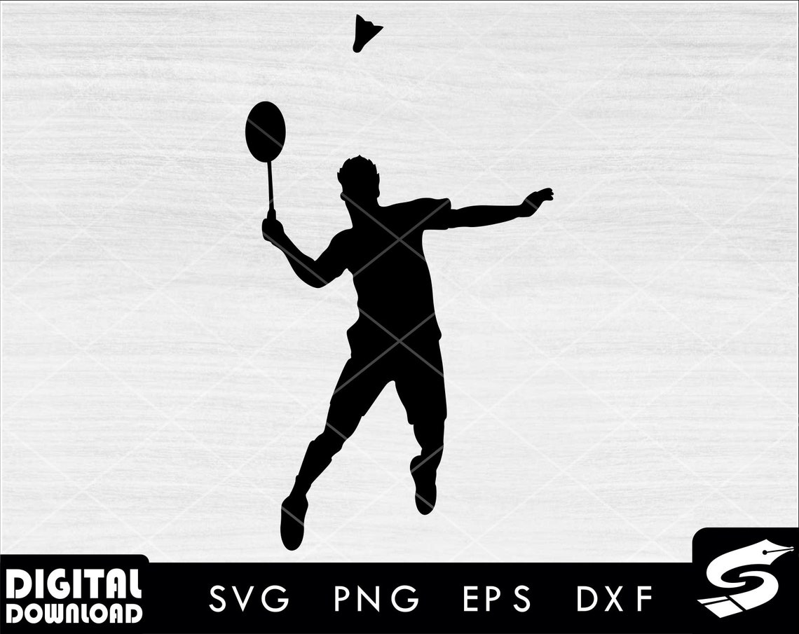 Badminton Svg, Badminton Player Svg, Sports Svg - Instant Download ...