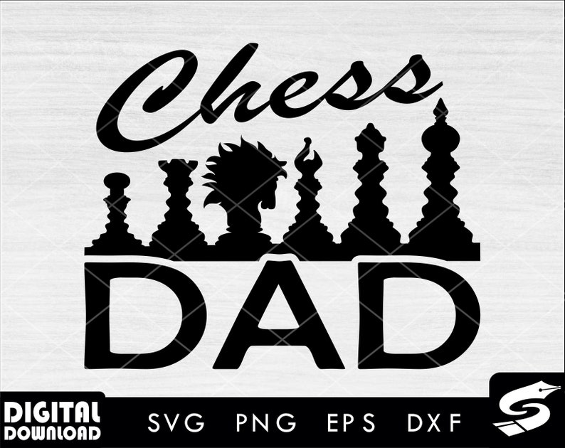 Chess DAD svg, Chess svg, Sports svg, archivos para diseño de ajedrez ...