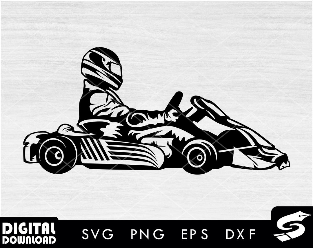 Go Kart Svg, Kart Racing Svg, Go Kart Racer Svg, for Go Kart Lovers - Etsy