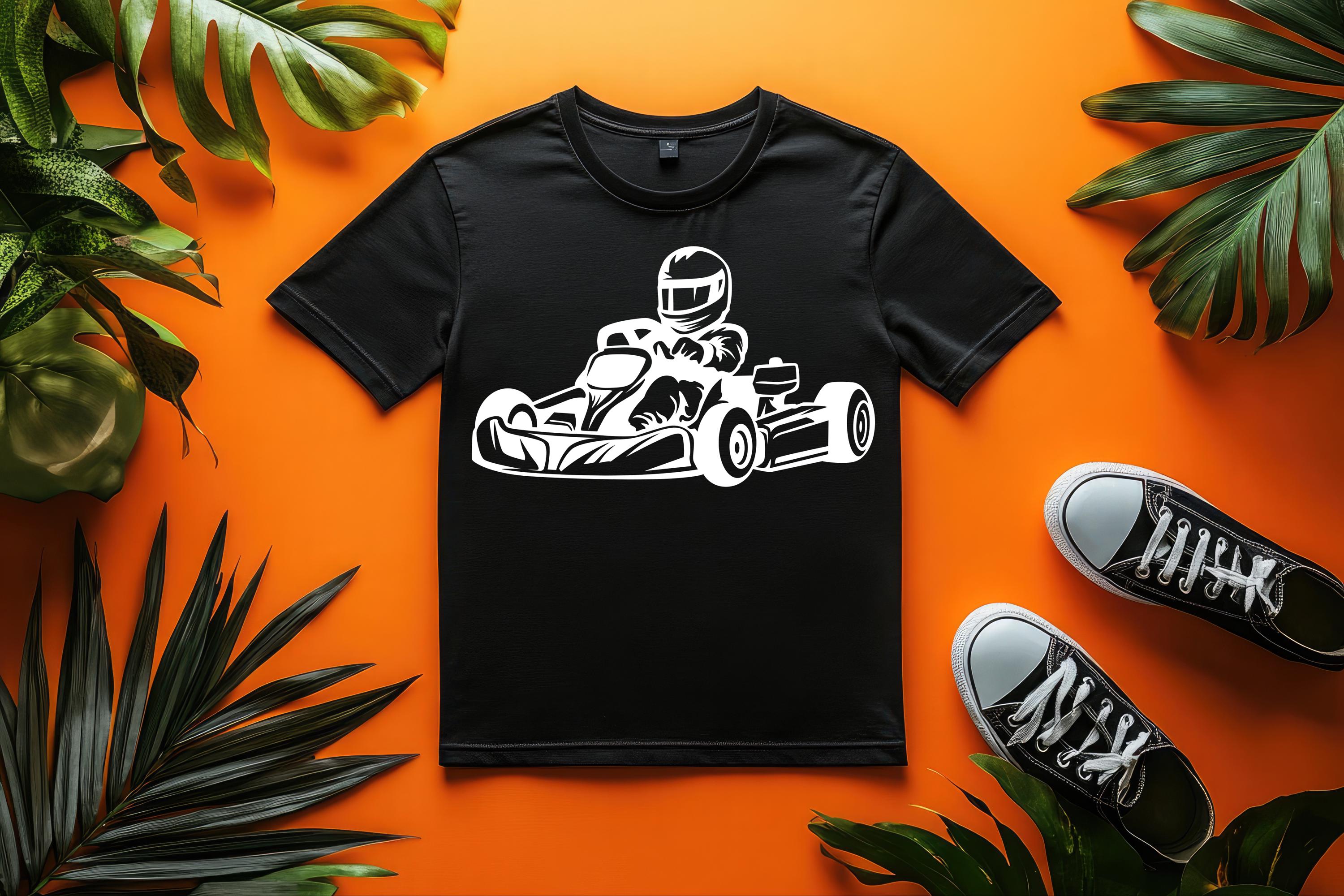 Go Kart 2 Svg, Kart Racing Svg, Go Kart Racer Svg, for Go Kart Lovers ...