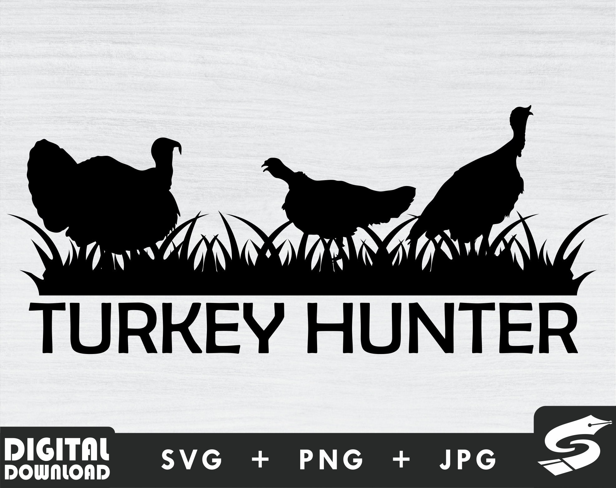 Turkey Hunter 2 Svg, Turkey Svg, Turkey Png, Funny Turkey Svg, Hunting ...
