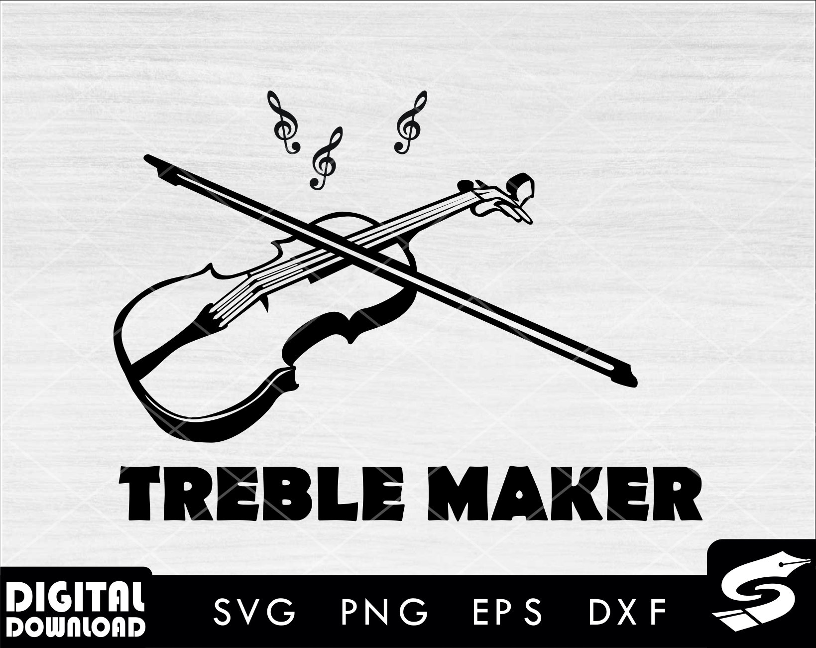 Treble Maker SVG, Violin SVG, Violin Png, Music Svg, Violin Clipart ...