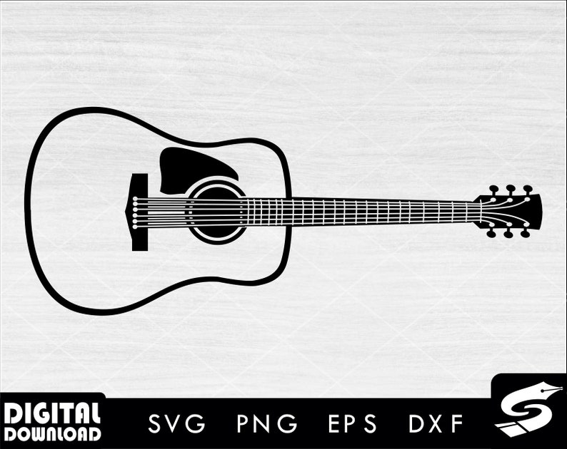 Guitar Svg, Electric Guitar Svg, Music Svg, Acoustic Guitar Svg, for ...
