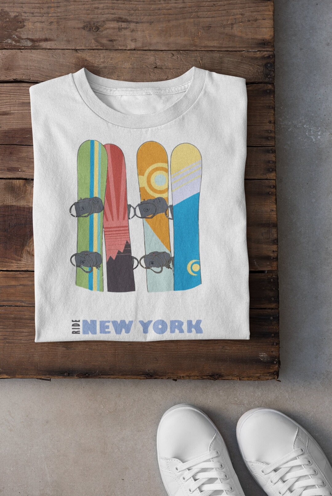 New York Snowboard T-shirt,skiing Hoodie,skier Sweatshirt,winter Sports ...