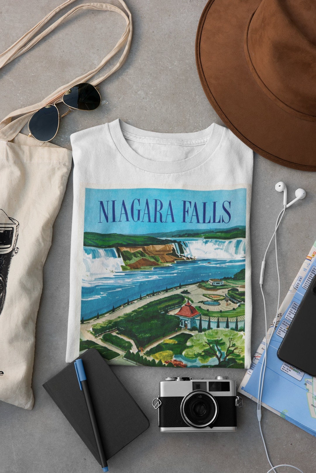Vintage Niagara Falls T-shirt, New York Travel Sweater, NY State Hoodie ...