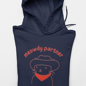 Meowdy Partner T-shirt Cat Lover Hoodie Funny Meme - Etsy UK