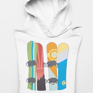 New York Snowboard T-shirt,skiing Hoodie,skier Sweatshirt,winter Sports ...