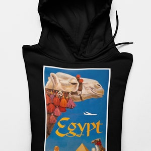 Vintage Egypt T-shirt, Travel Poster Hoodie, Camel Sweatshirt, Cairo ...