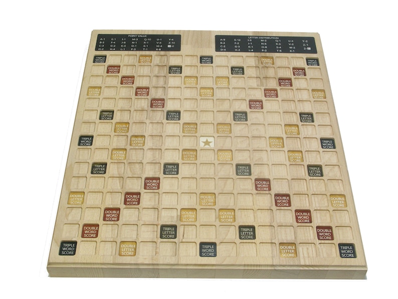 Wooden Scrabble Wooden Game Exclusive Scrabble Exclusive Gift Exclusive ...