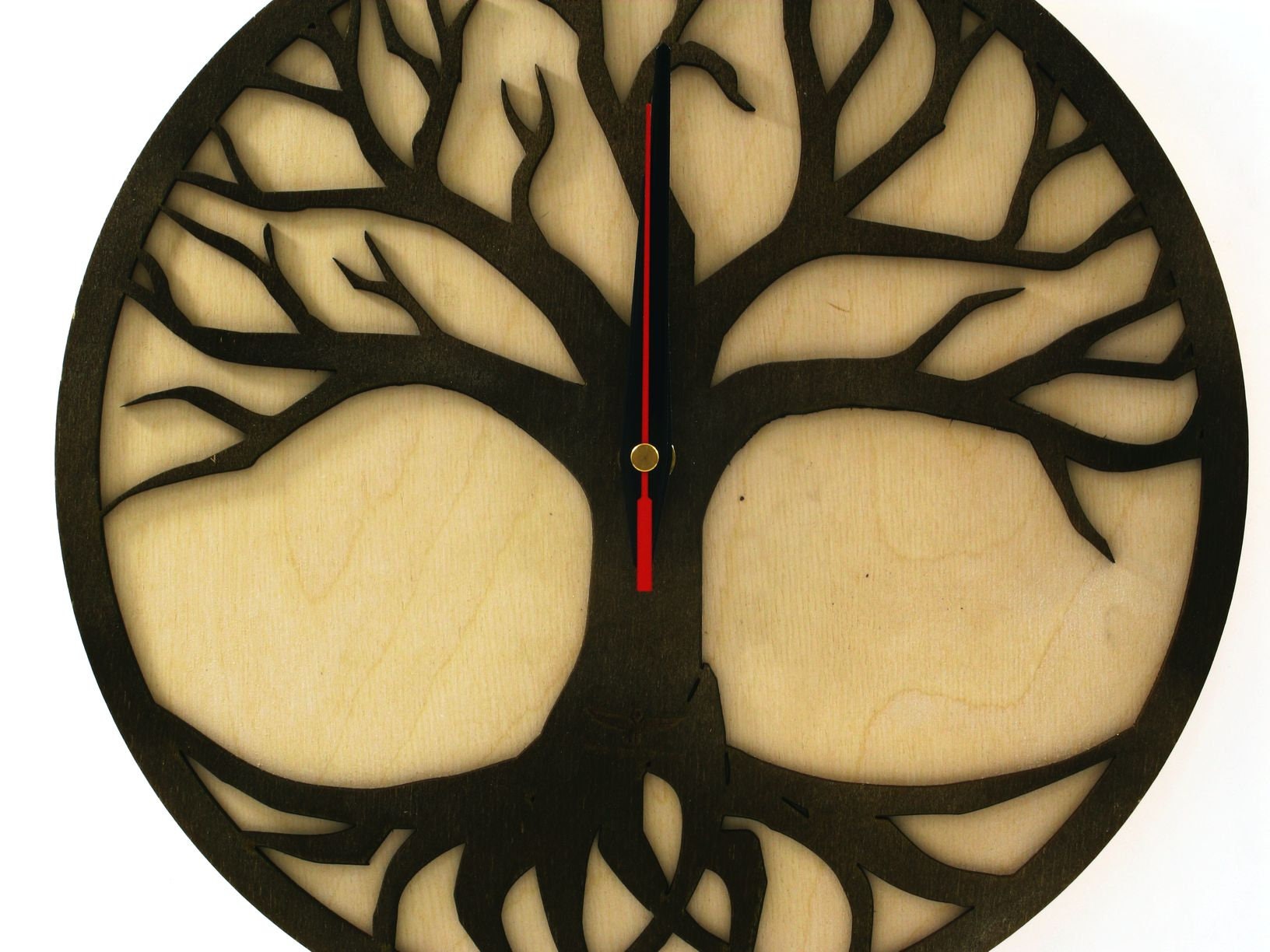 Tree Life Clock Wooden Clock With Tree Life Decor Tree of Life Clock ...