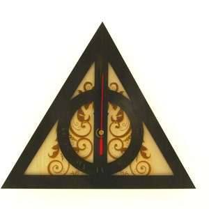 Magic Wood Wall Clock Wizard Clock Magic Clock the Wizard's Clock ...