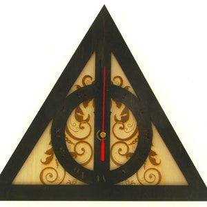 Magic Wood Wall Clock Wizard Clock Magic Clock the Wizard's Clock ...