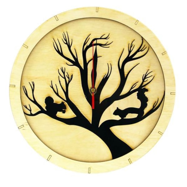 Squirrel Clock - Etsy