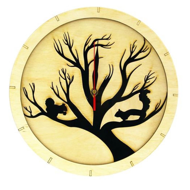 Squirrel Clock - Etsy