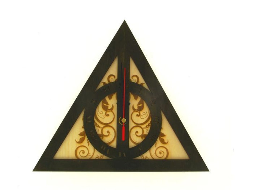 Magic Wood Wall Clock Wizard Clock Magic Clock the Wizard's Clock ...