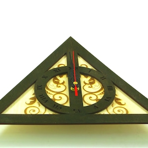 Magic Wood Wall Clock Wizard Clock Magic Clock the Wizard's Clock ...