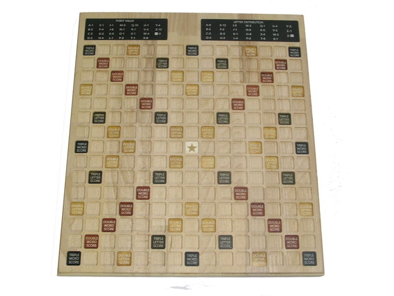 Wooden Scrabble Wooden Game Exclusive Scrabble Exclusive Gift Exclusive ...
