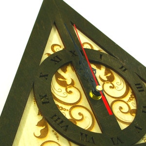 Magic Wood Wall Clock Wizard Clock Magic Clock the Wizard's Clock ...
