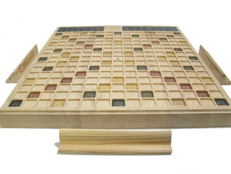 Wooden Scrabble Wooden Game Exclusive Scrabble Exclusive Gift Exclusive ...