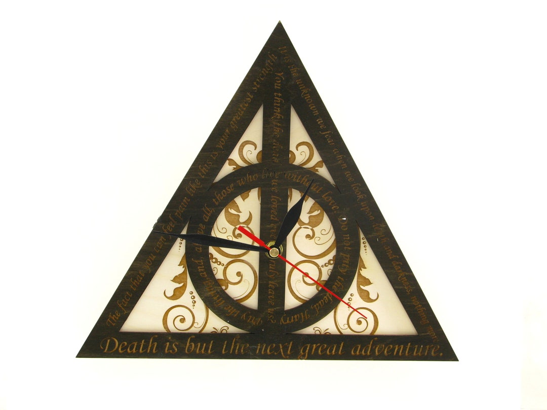 Deathly Hallows Clock Magic Clock Wizards Clock Sorcerer's Clock Movie ...