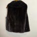 Vintage Kirschner Furs Women’s Mink Brown Black Leather Vest Matching ...