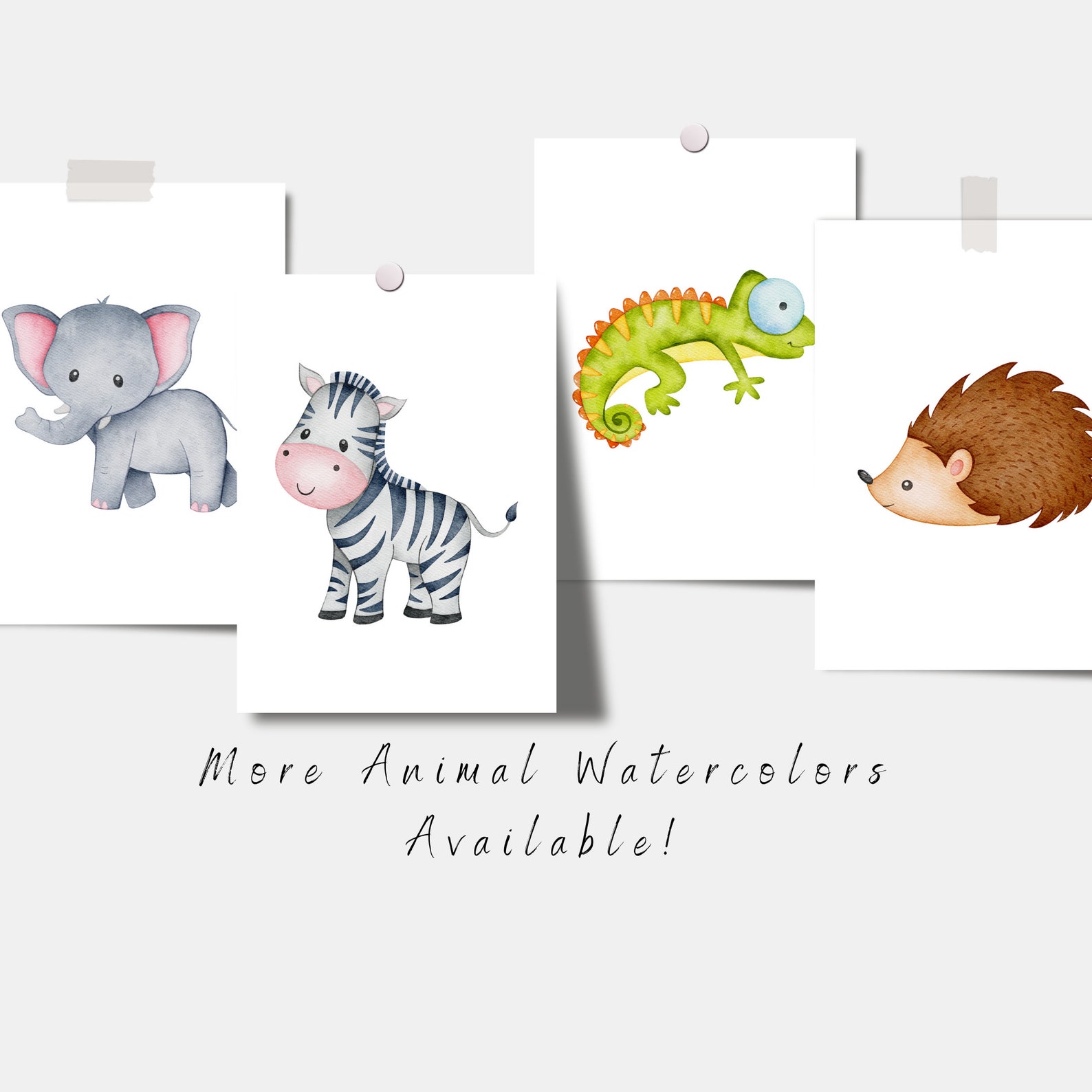 Giraffe Watercolor Printable Wall Art | Nursery Decor | Print at Home ...