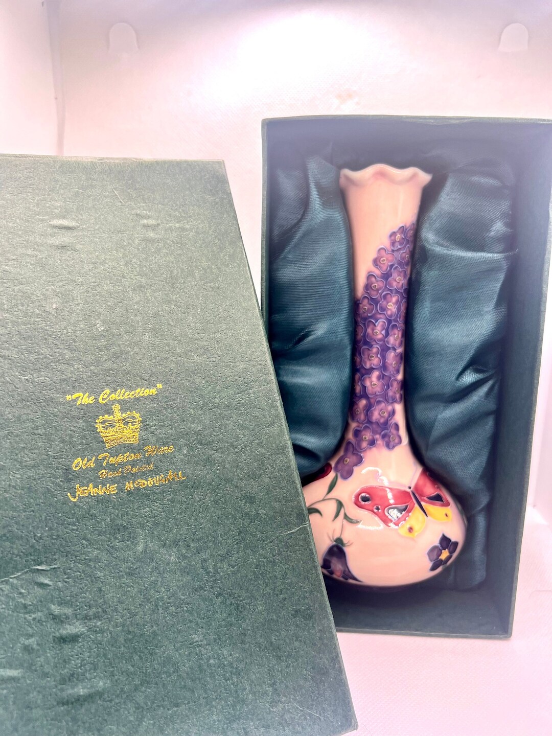 Old Tupton Ware Tube Lined Rare Jeanne Mcdougall Bud Vase in Pattern ...