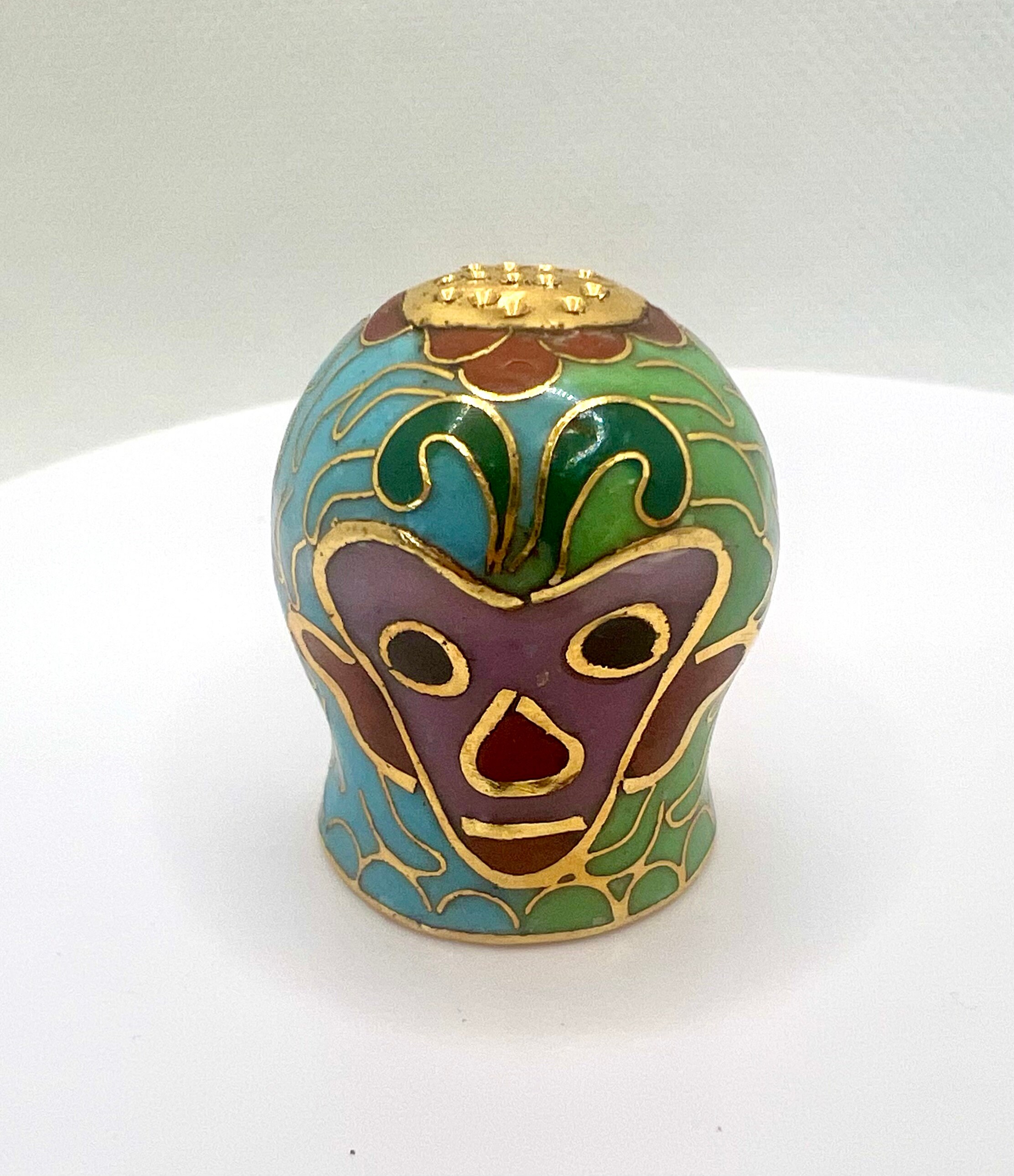 Beautiful Vintage Cloisonné Monkey Thimble - Etsy