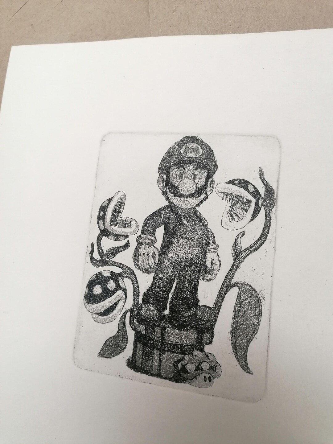 Super Mario - Original Hand-engraved - Aquatint - Limited Edition - - Etsy