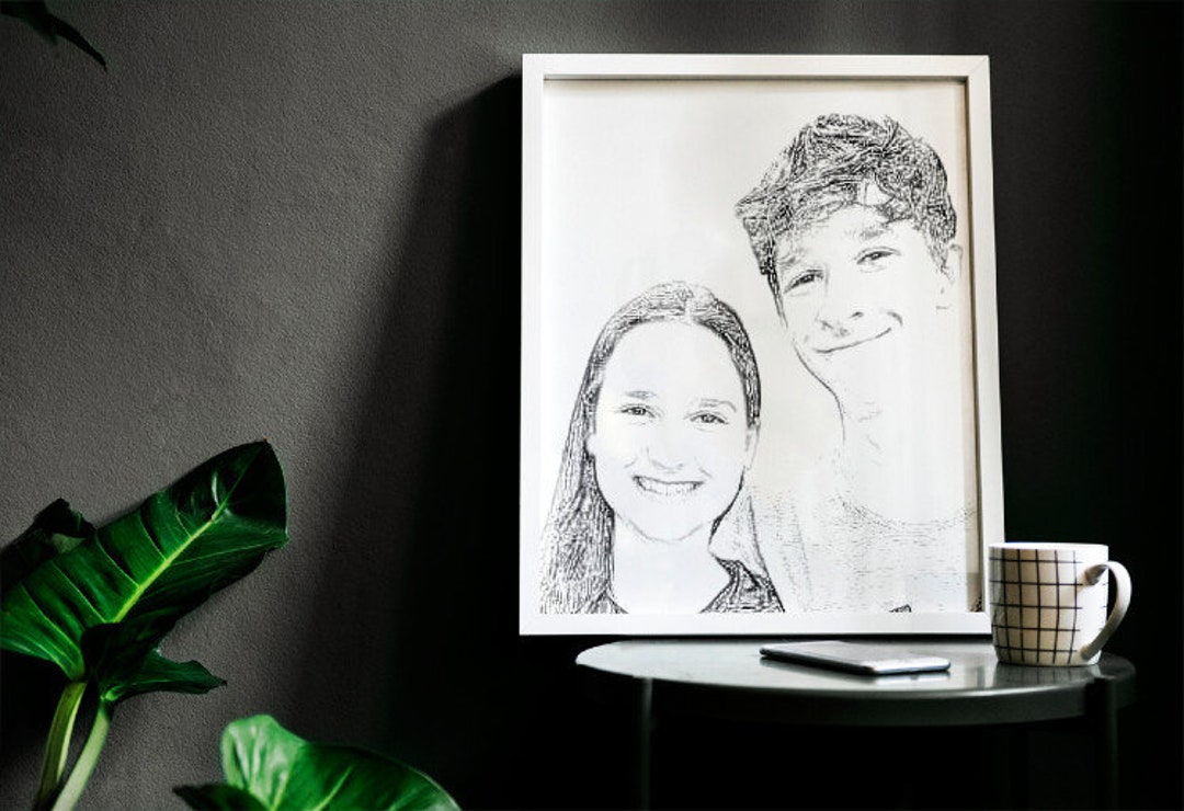 A4 Pencil Drawing Based on a Photo of a Person or - Etsy Australia