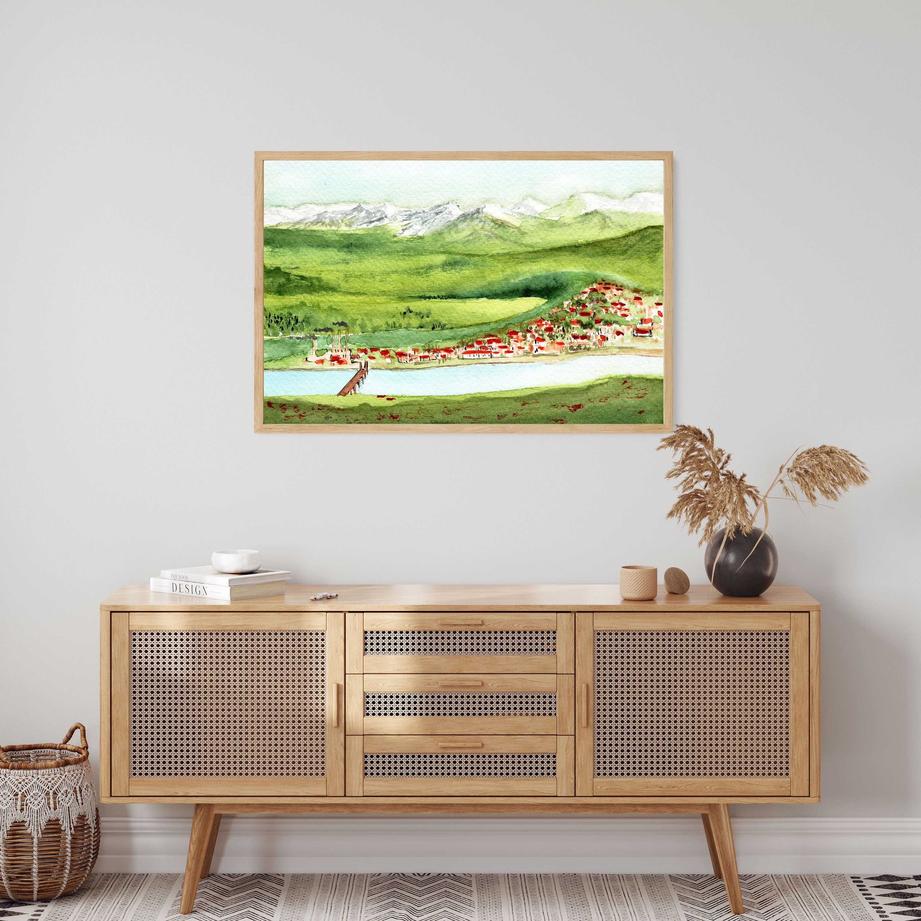 Howl Watercolor Painting, Ghibli Wall Art, Howl Print, Howl Poster ...