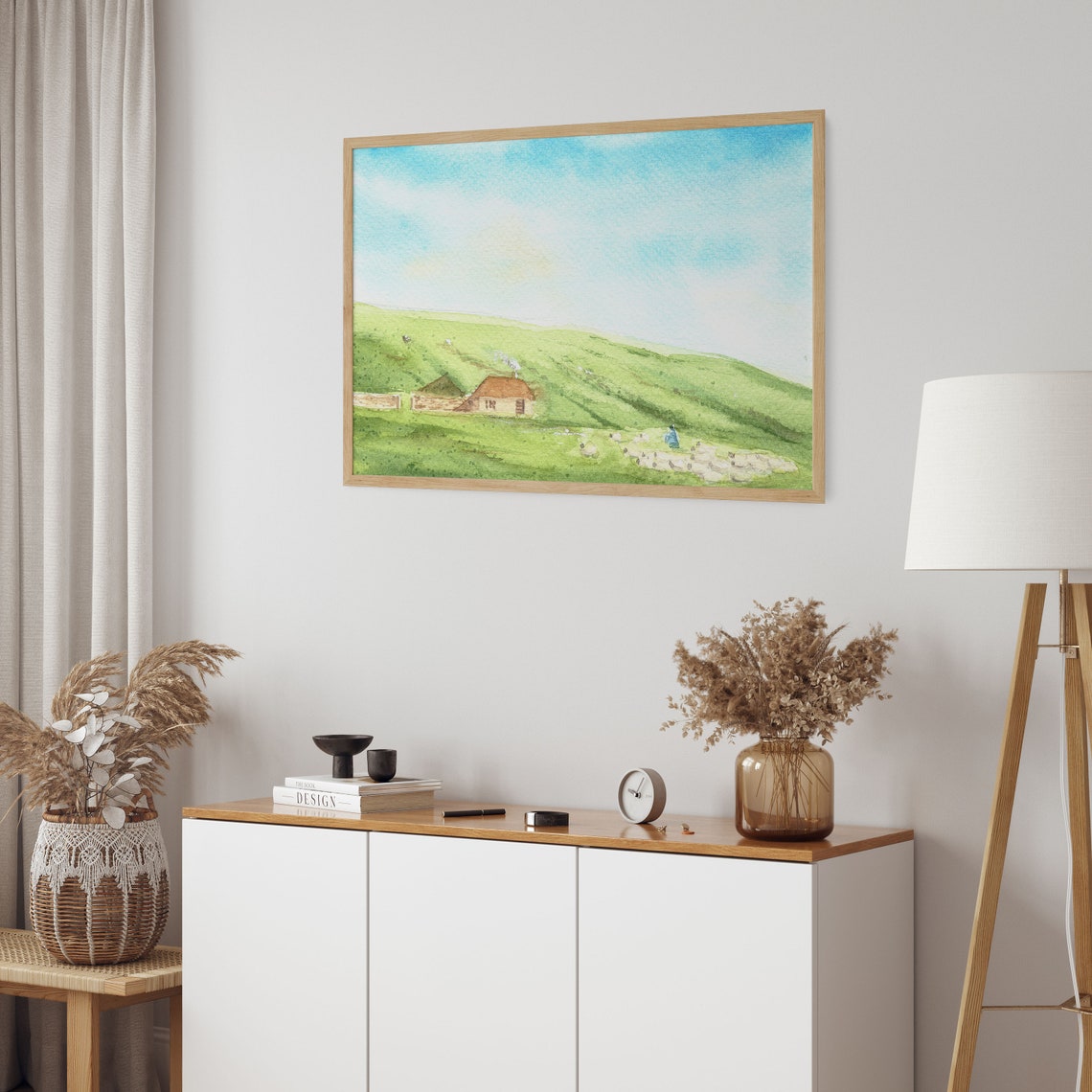 Howl Watercolor Painting, Ghibli Wall Art, Howl Print, Howl Poster ...