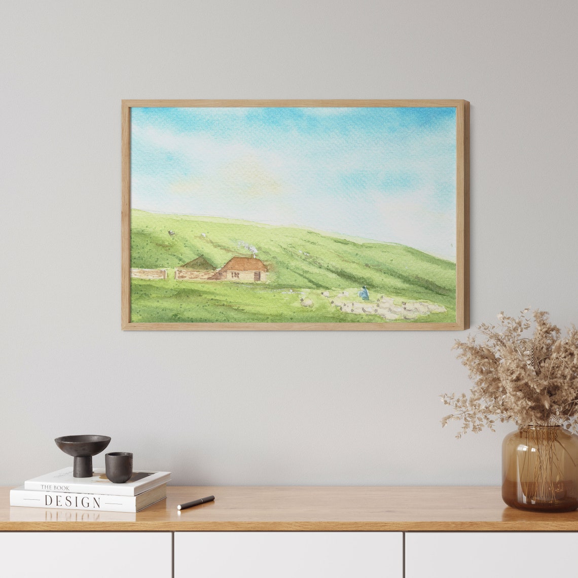 Howl Watercolor Painting, Ghibli Wall Art, Howl Print, Howl Poster ...
