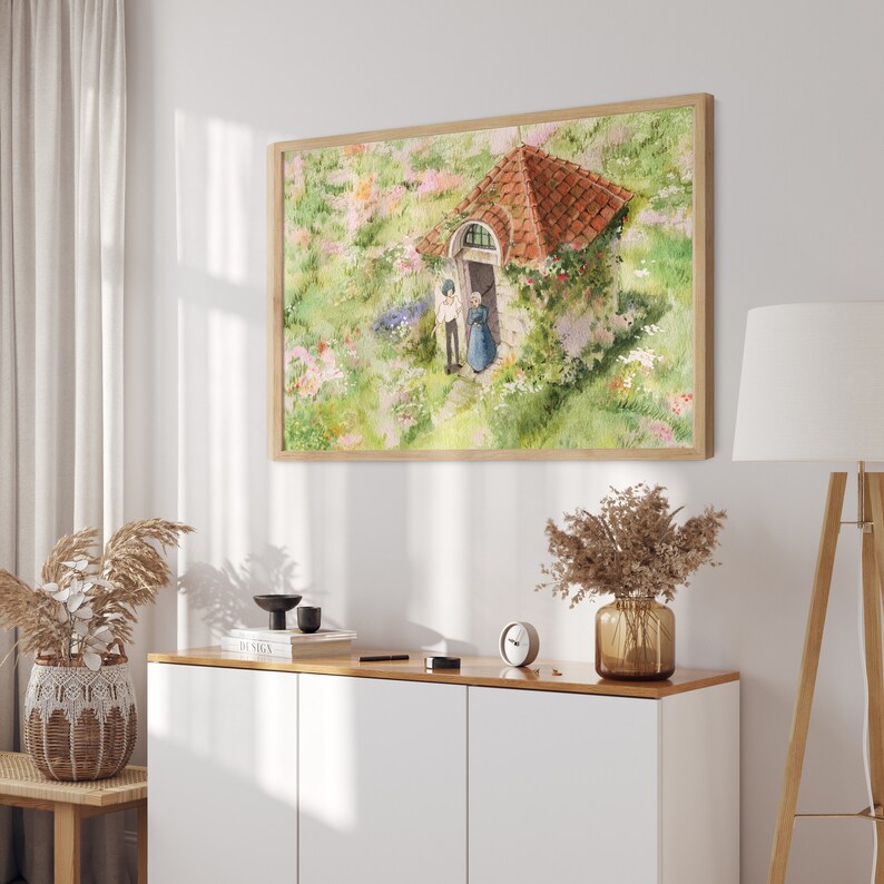 Howl Watercolor Painting, Ghibli Wall Art, Howl Print, Howl Poster ...