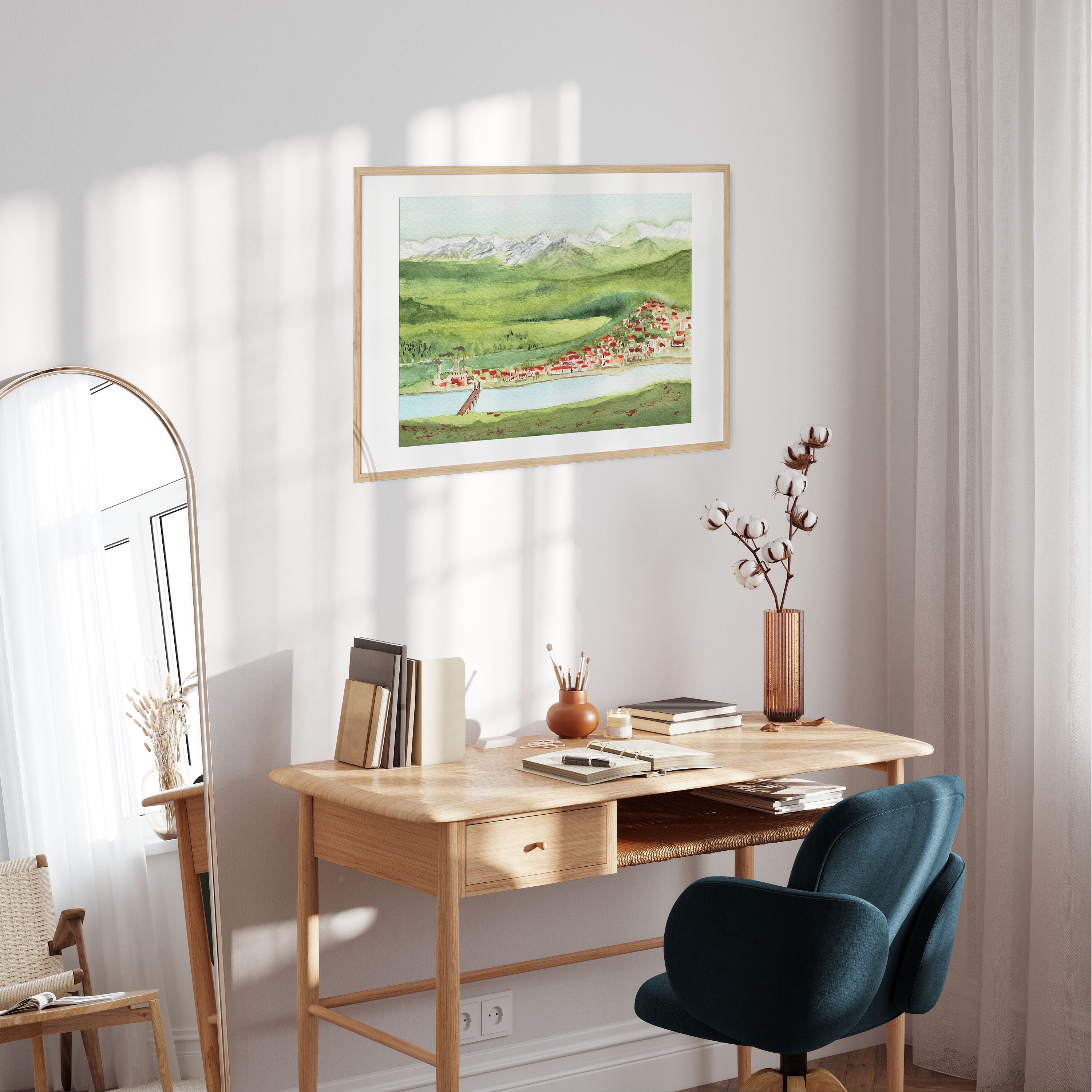 Howl Watercolor Painting, Ghibli Wall Art, Howl Print, Howl Poster ...