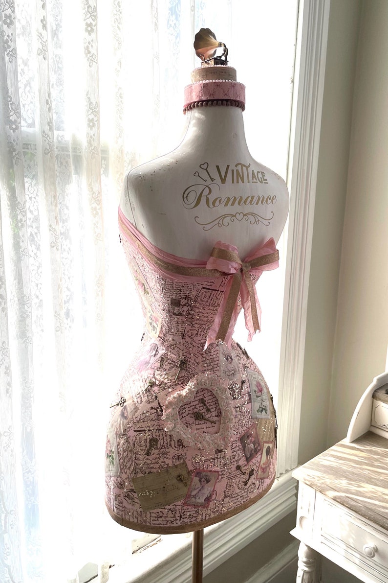 Vintage Gold Ribbons and Roses Shabby Chic Decor, Gold Victorian Decor ...