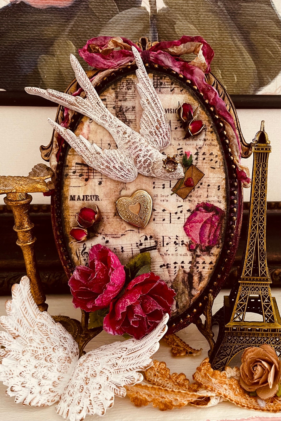 Victorian Valentine’s Day Original Art, Victorian Valentine’s Day Gift ...