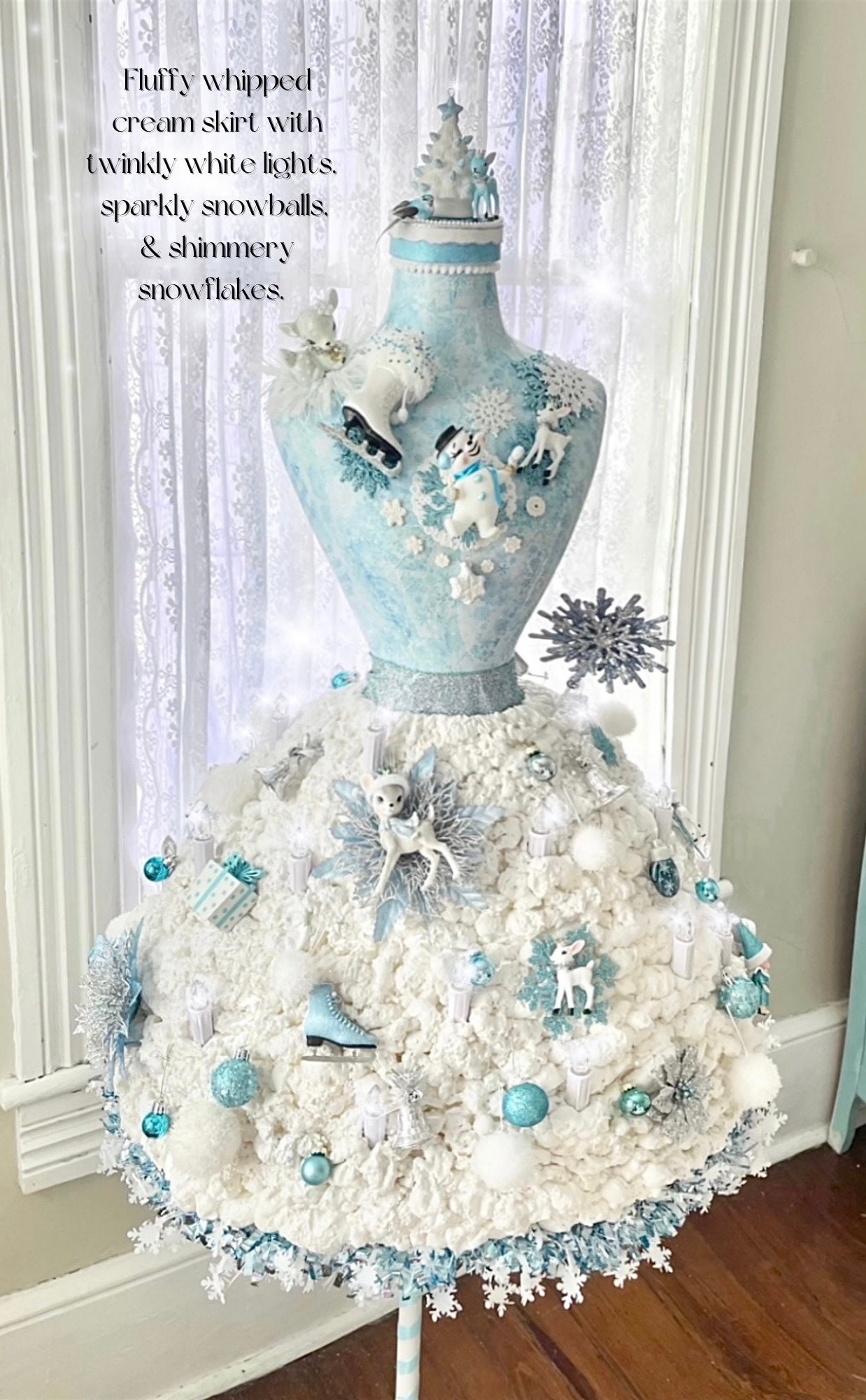 Dress Form Christmas Tree, 1950s Christmas Tree, Vintage Christmas Tree ...