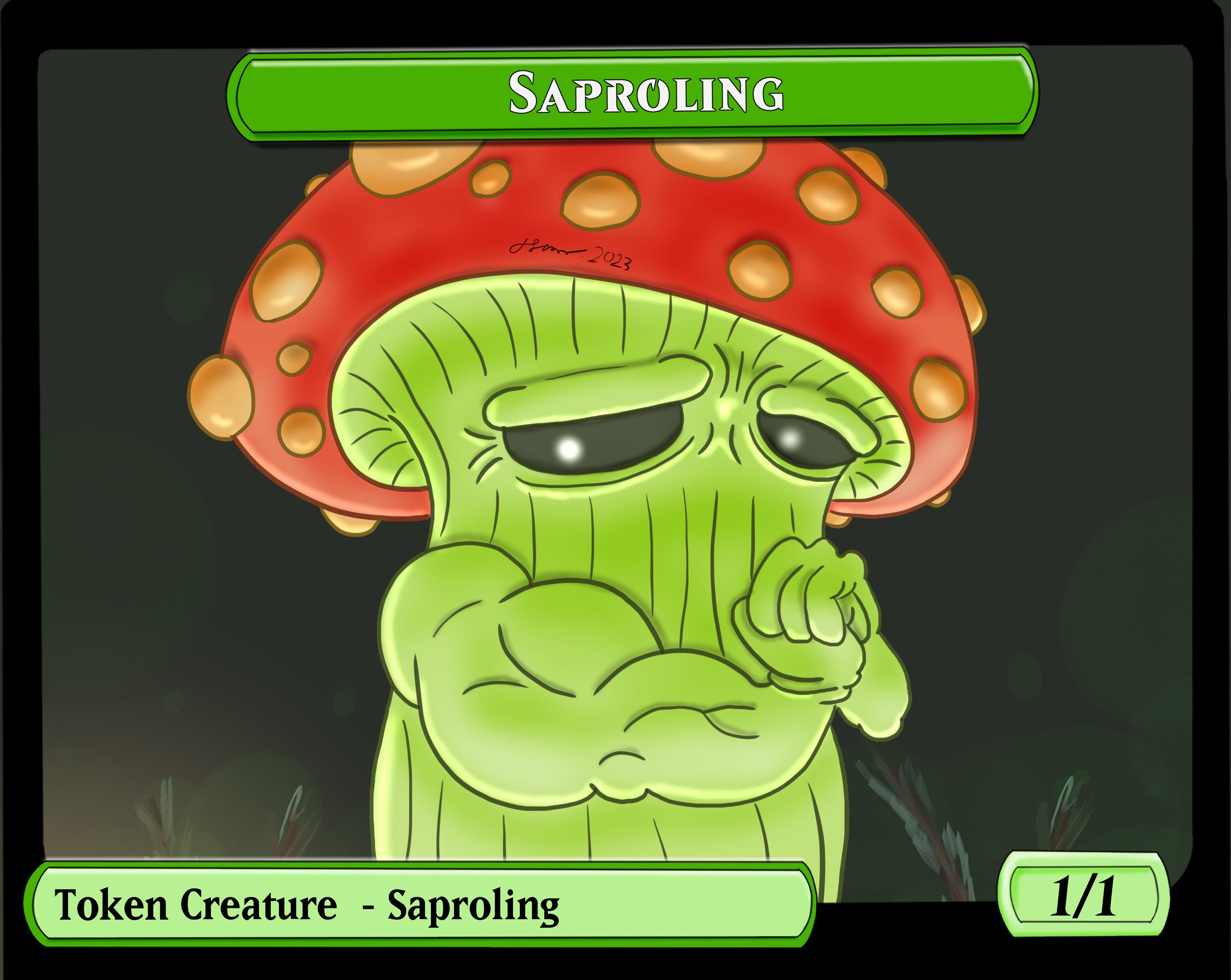 Cute Saproling Girl Token X5 - Etsy