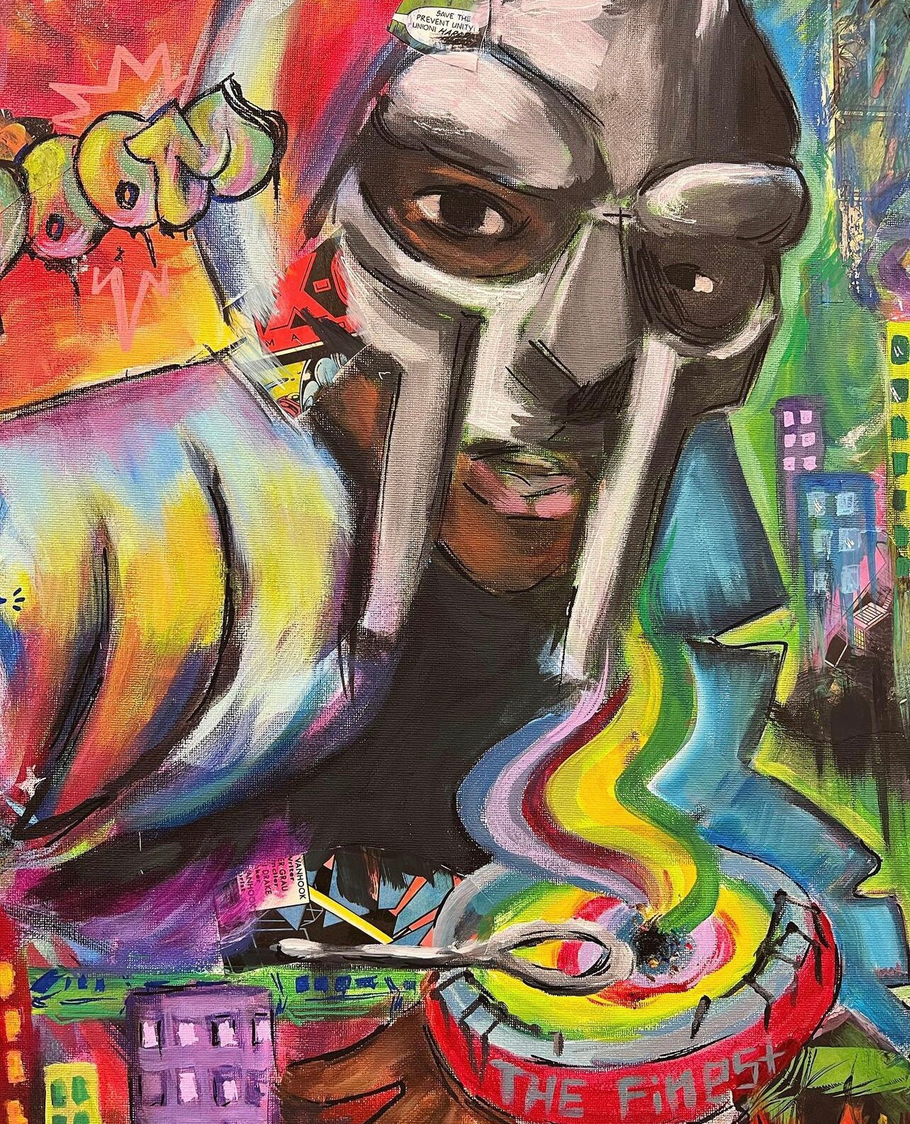 MF DOOM 16x20 Acrylic Painting on Canvas - Etsy