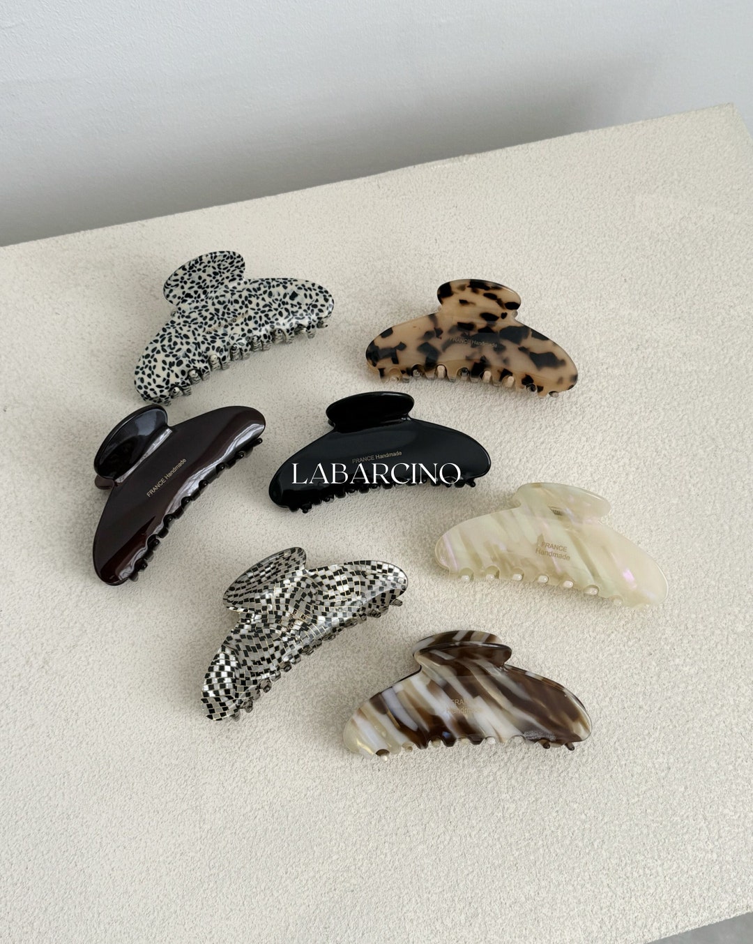 Minimalist Hair Claw Clips, Large Hair Clips 10.5cm, Acetate Claw Clips ...