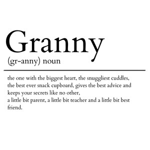 Grandma Gift, Grandma Description, Digital Print, Grandma Quote ...