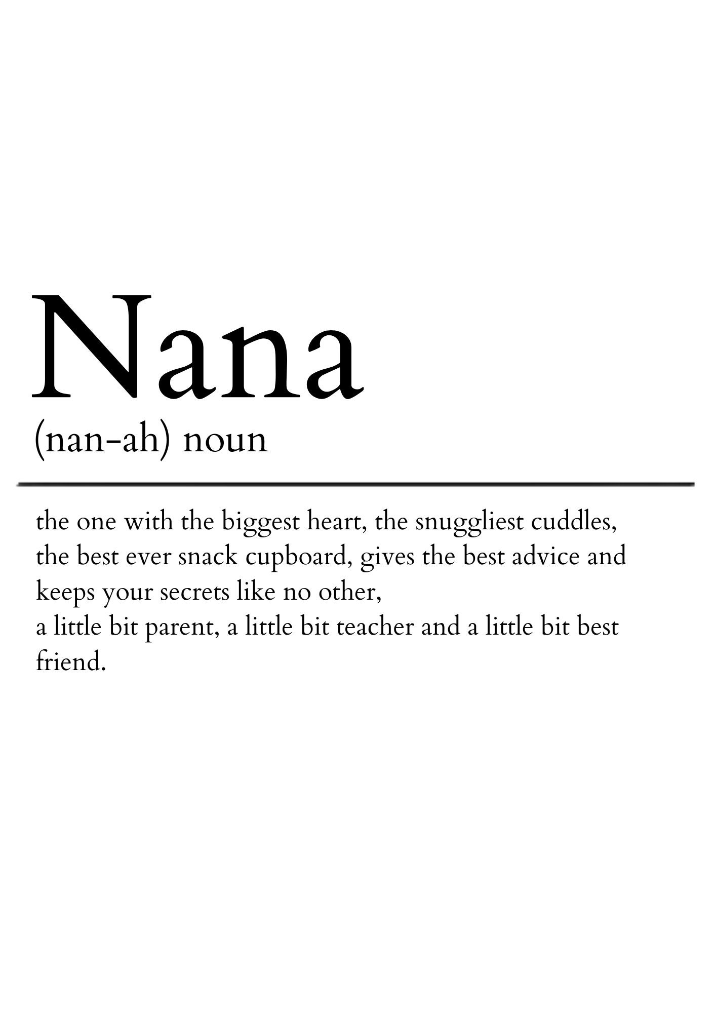 Grandma Gift, Grandma Description, Digital Print, Grandma Quote ...