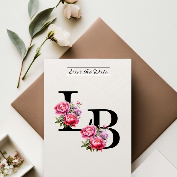 Watercolor Monogram - Etsy