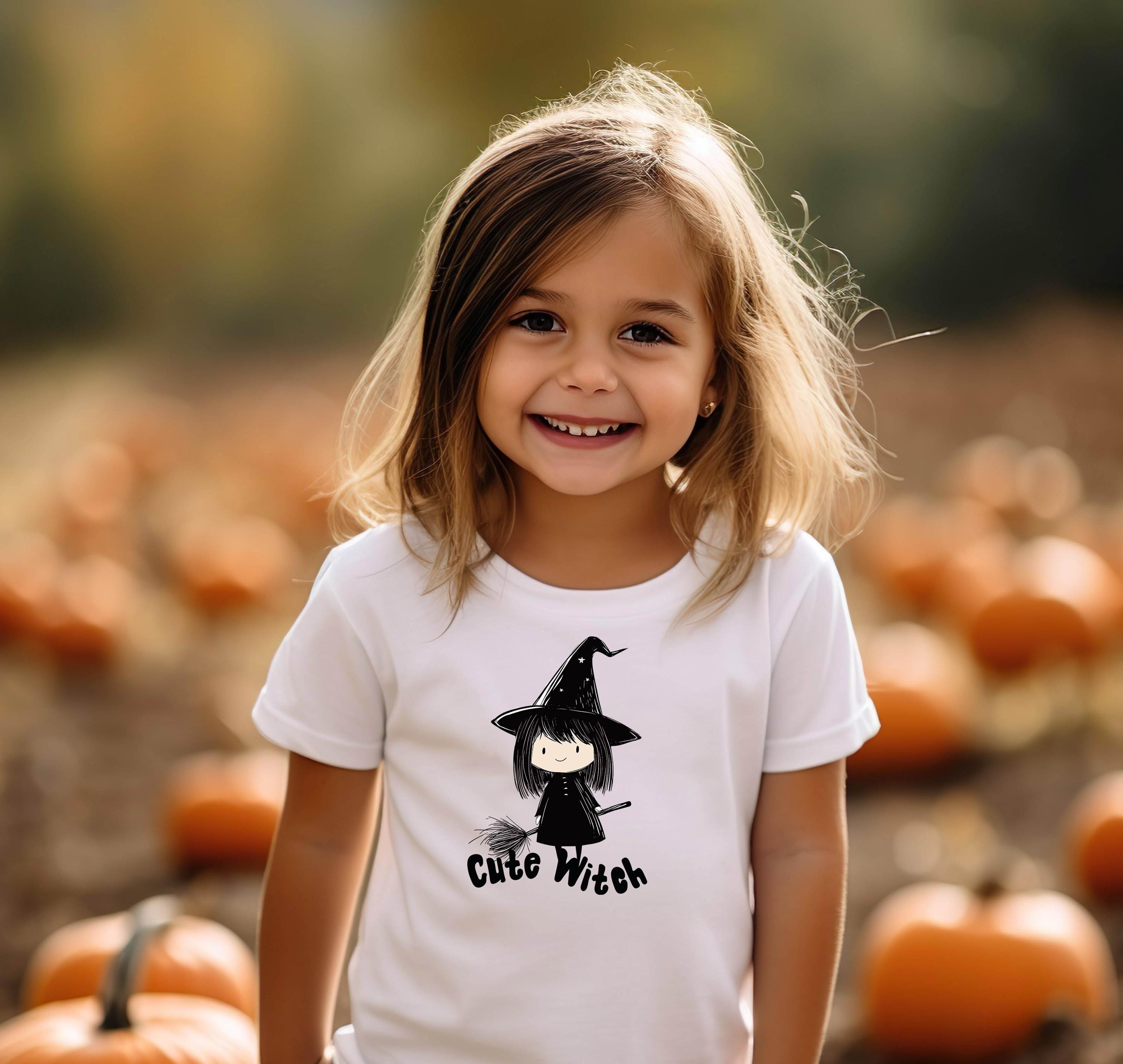 Cute Little Witches, Clipart Collection Ideal for Halloween, 6 PNG&JPG ...