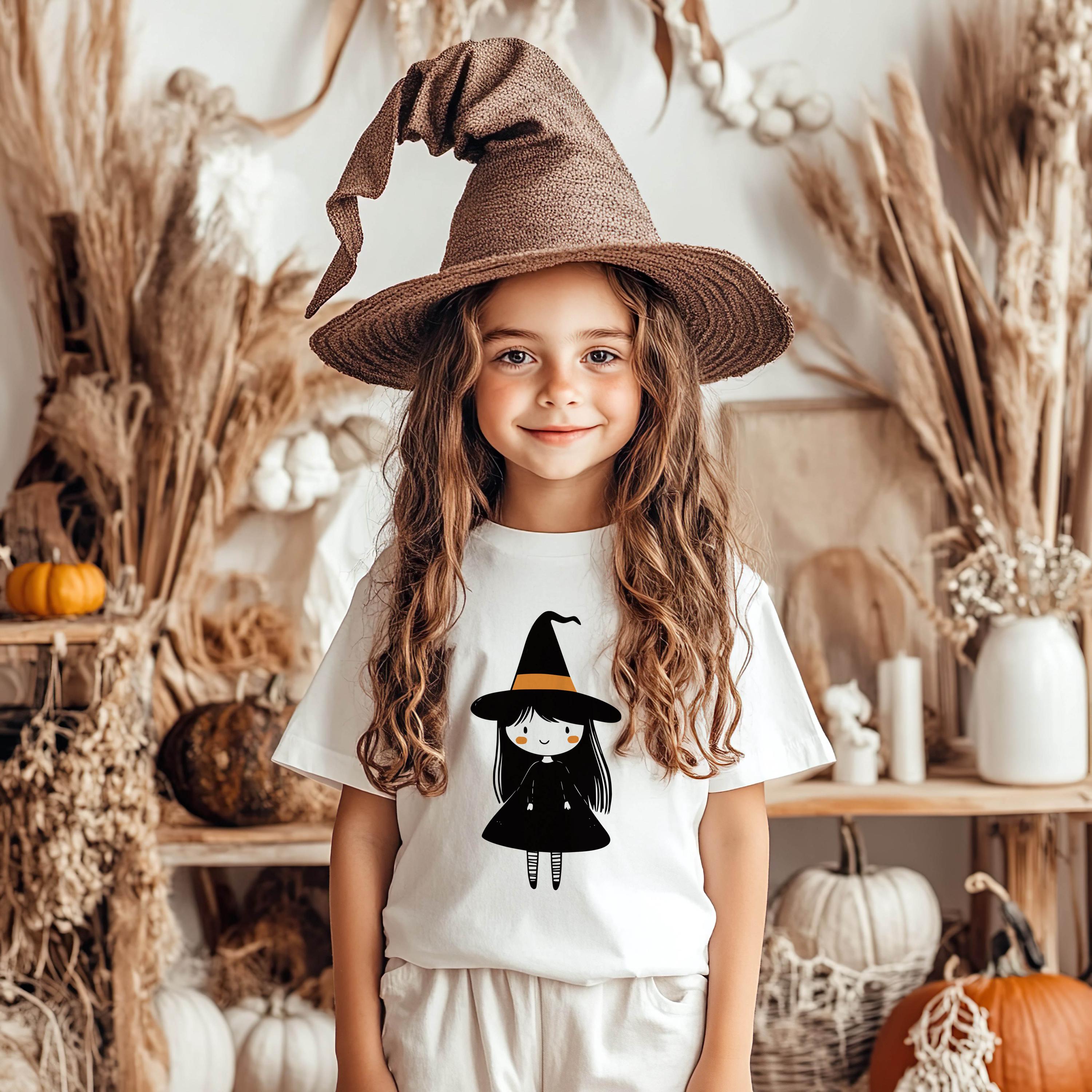 Cute Little Witches, Clipart Collection Ideal for Halloween, 6 PNG&JPG ...