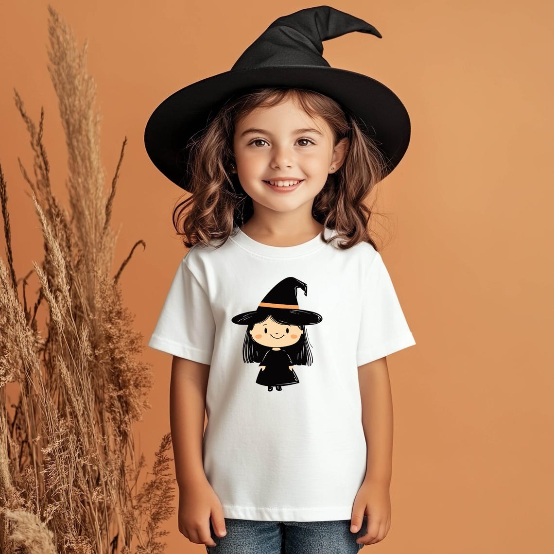 Cute Little Witches, Clipart Collection Ideal for Halloween, 6 PNG&JPG ...