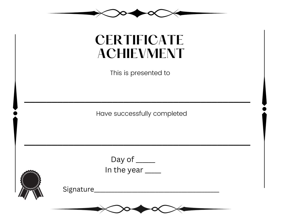 Custom Certificate Template Design- Canva Template, Awards, Printable ...